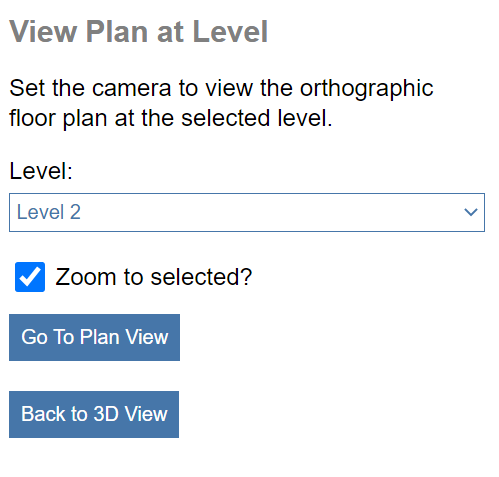 GitHub - FormIt3D/ViewPlanAtLevel: Set the camera to orthographic mode, looking down at a given ...